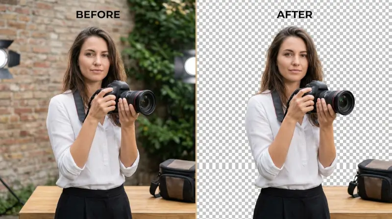 Transparent Background Photoshop Online - AI Tool