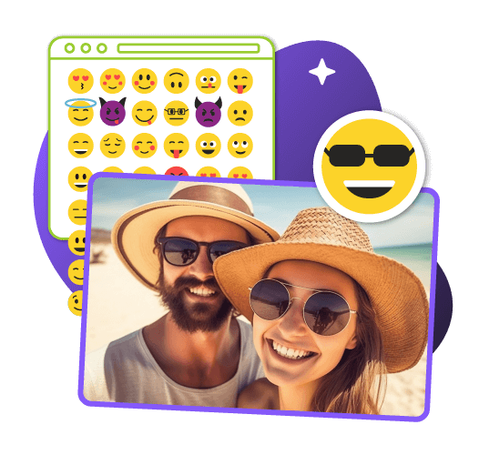 Emoji to Photo - Use our Online Feature for Free by Creative Fabrica