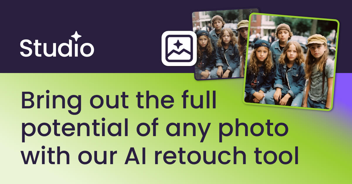 AI Photo Retouching: Touch Up Photos Online - Creative Fabrica