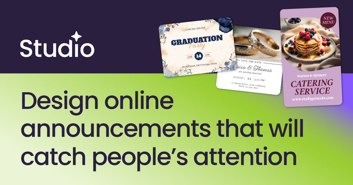 Free Announcement Maker Online - Creative Fabrica