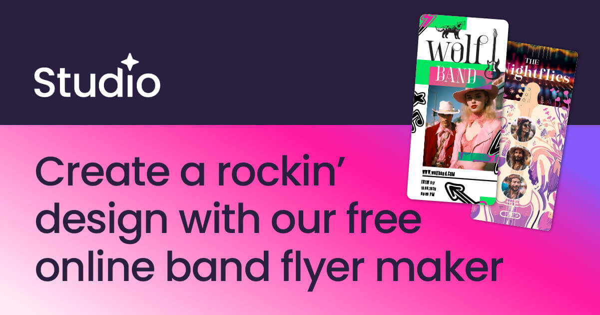 Free Online Band Flyer Maker - Creative Fabrica
