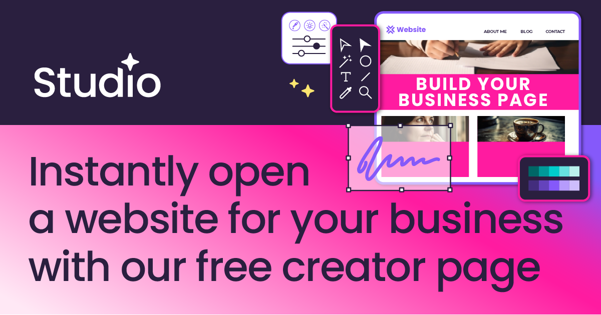 Free Business Website Creator Online - Creative Fabrica