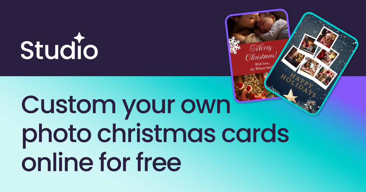 Free Custom Christmas Photo Cards Online - Creative Fabrica