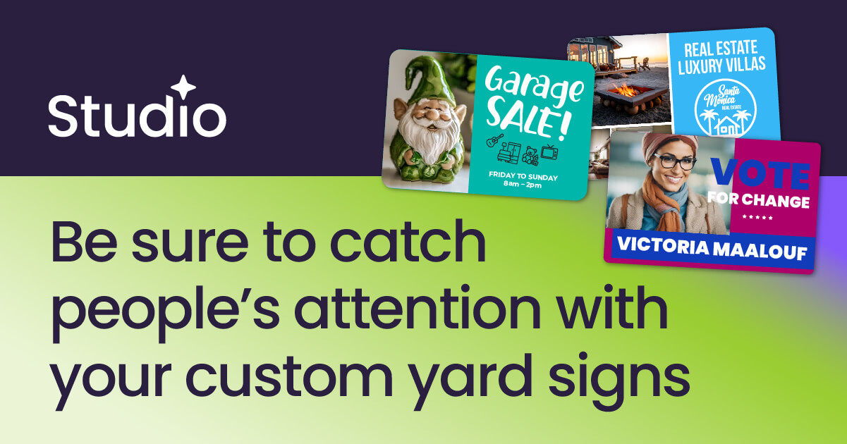 Create Custom Yard Signs Online for Free - Creative Fabrica