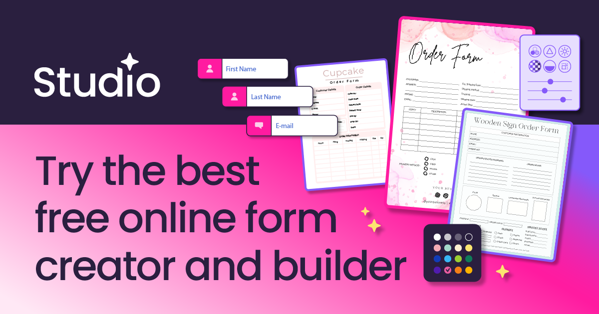 Free Form Builder Online - Creative Fabrica