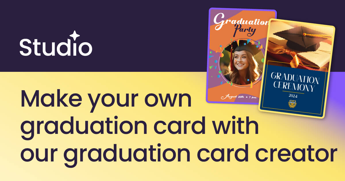 Free Online Graduation Card Creator - Creative Fabrica
