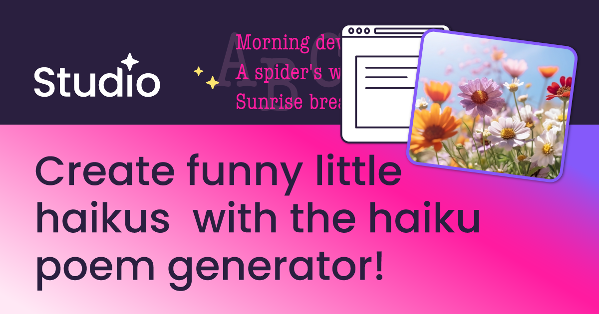 Free Haiku Poem Creator Online - Creative Fabrica