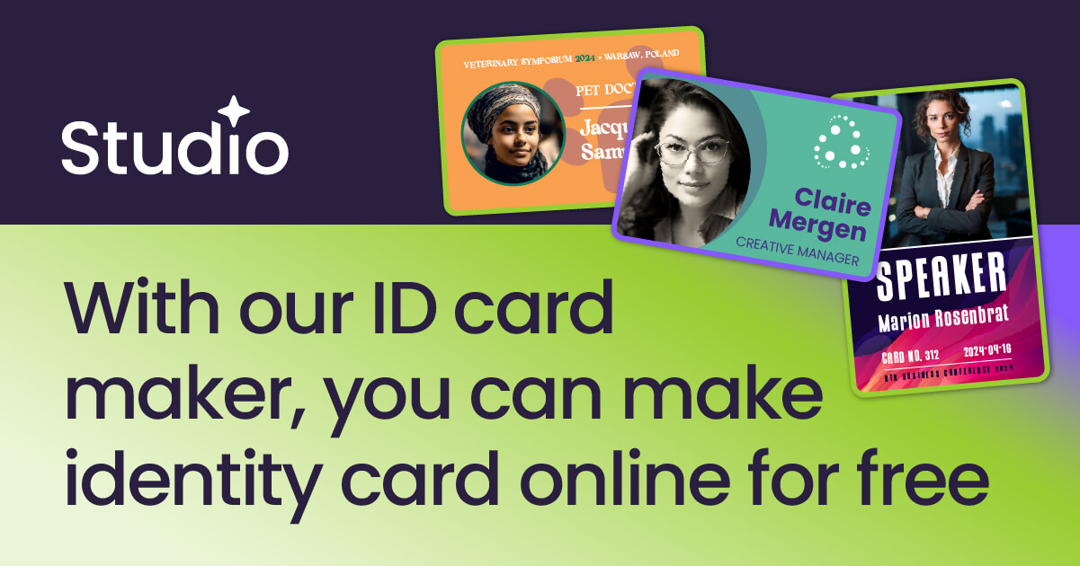 Creazione di carte d'identità online gratuita - Creative Fabrica