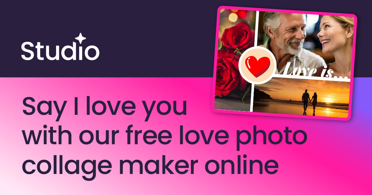 Crea collages de fotos de amor gratis - Creative Fabrica