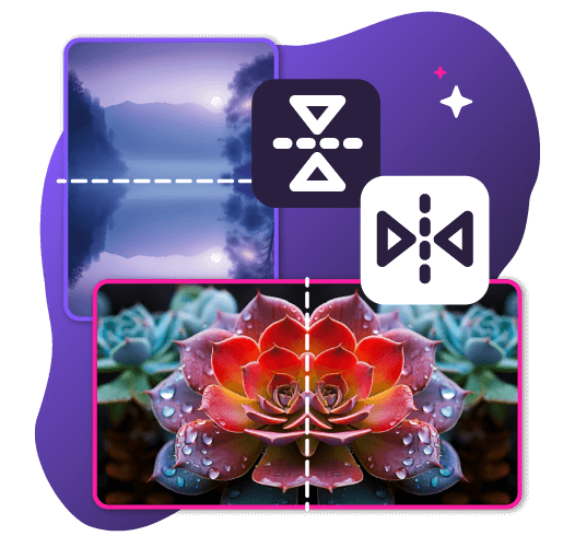 Mirror Image - Use our Online Feature for Free by Creative Fabrica