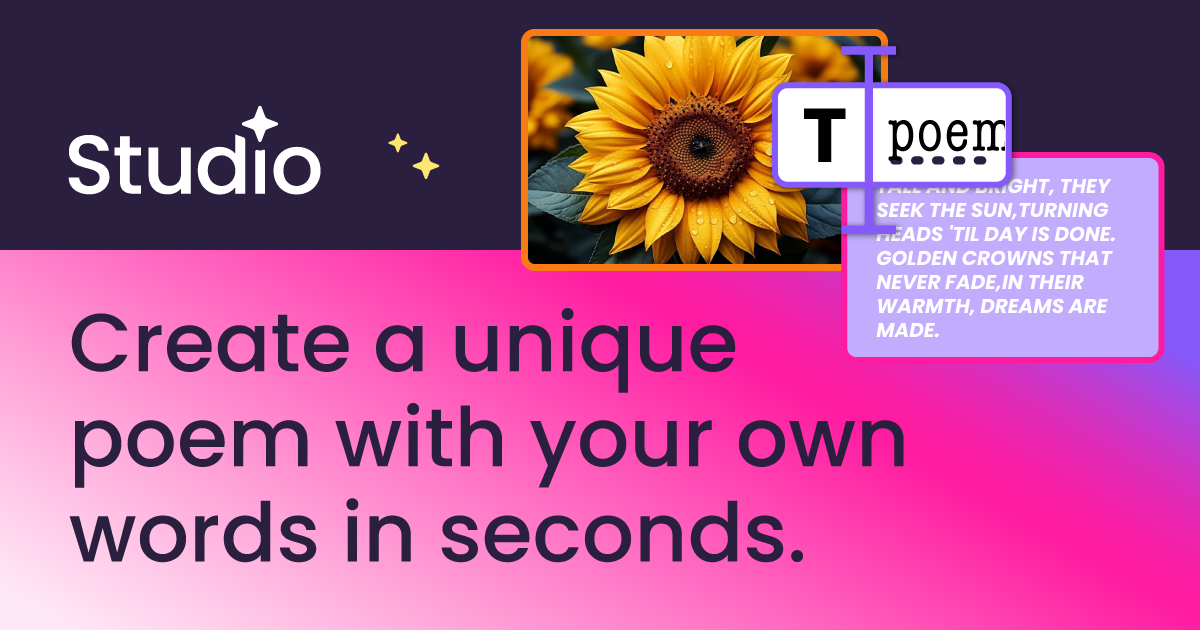 Free Poem Maker Online - Creative Fabrica