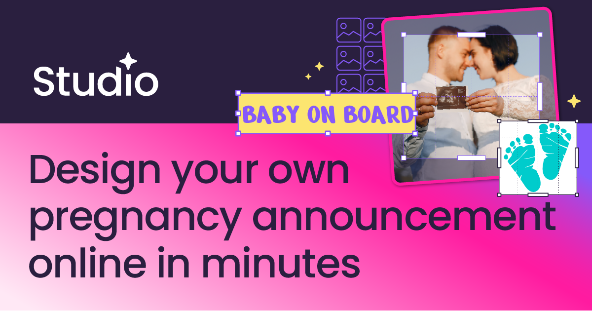 Free Pregnancy Announcement Maker Online - Creative Fabrica
