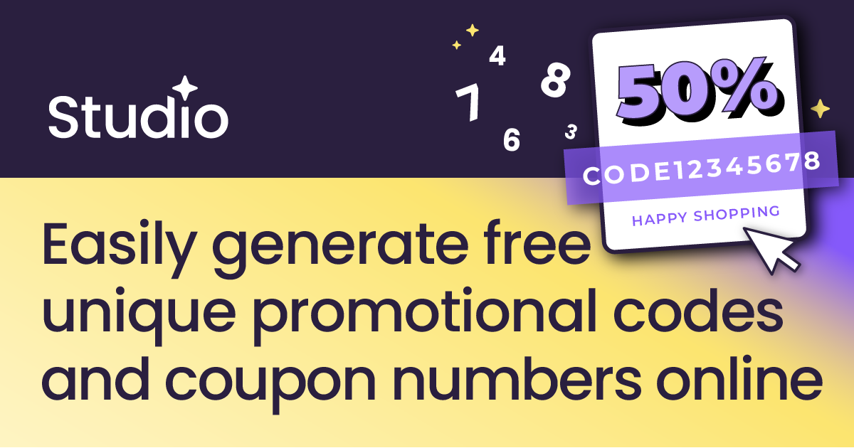 Free Promo Code Generator Online - Creative Fabrica