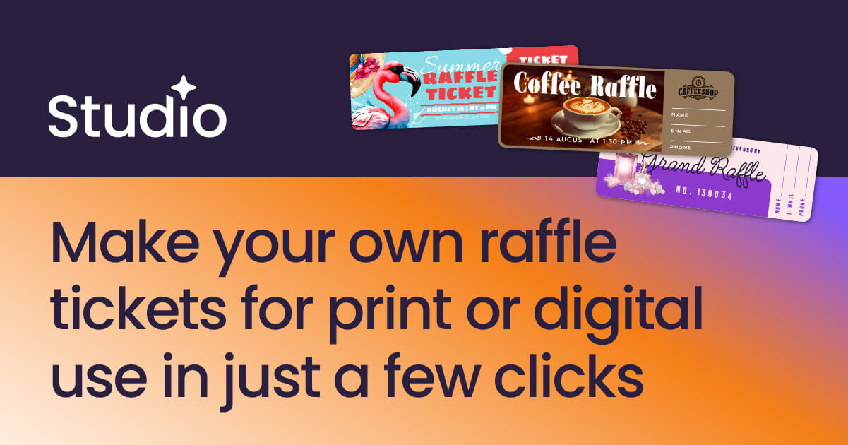 Free Online Raffle Ticket Maker - Creative Fabrica