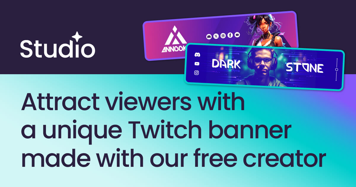 Free Twitch Banner Maker - Creative Fabrica