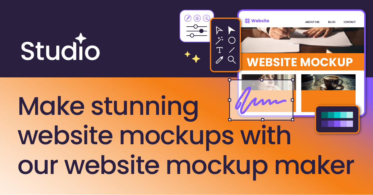 Free Website Page Mockup Maker Online - Creative Fabrica