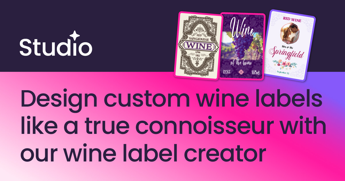 Design Custom Wine Labels Online for Free - Creative Fabrica